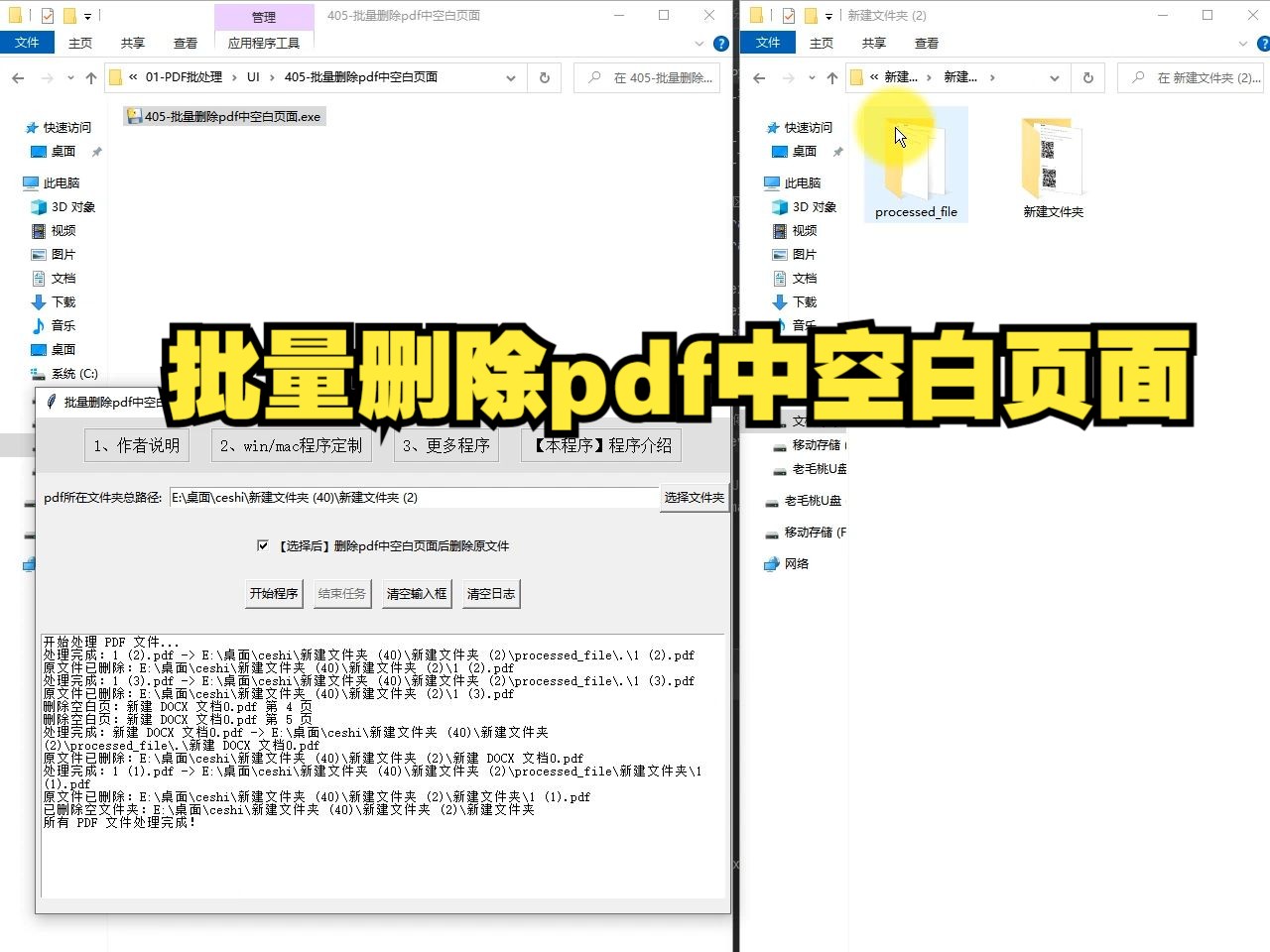 405-批量删除pdf中空白页面