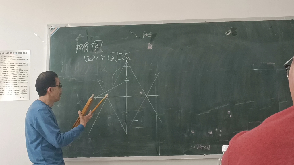 椭圆的四心圆法