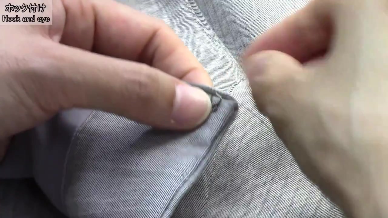 高清详细缝纫基础教程-给裙子钉挂扣的正确针法