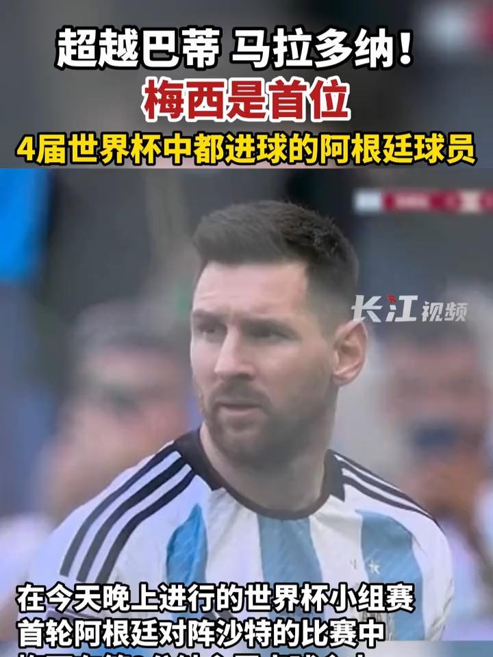 ...是首位,4届世界杯中都进球的阿根廷球员。#2022世界杯 #世界杯周边