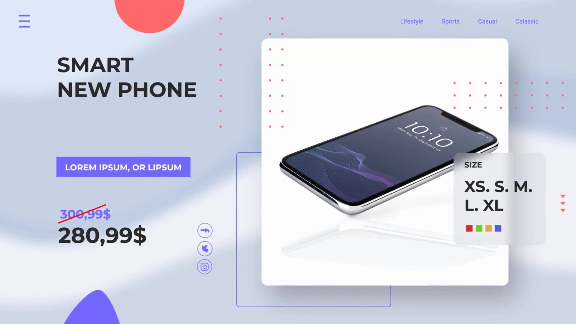 电商购物产品宣传图片文字介绍动态海报AE模板