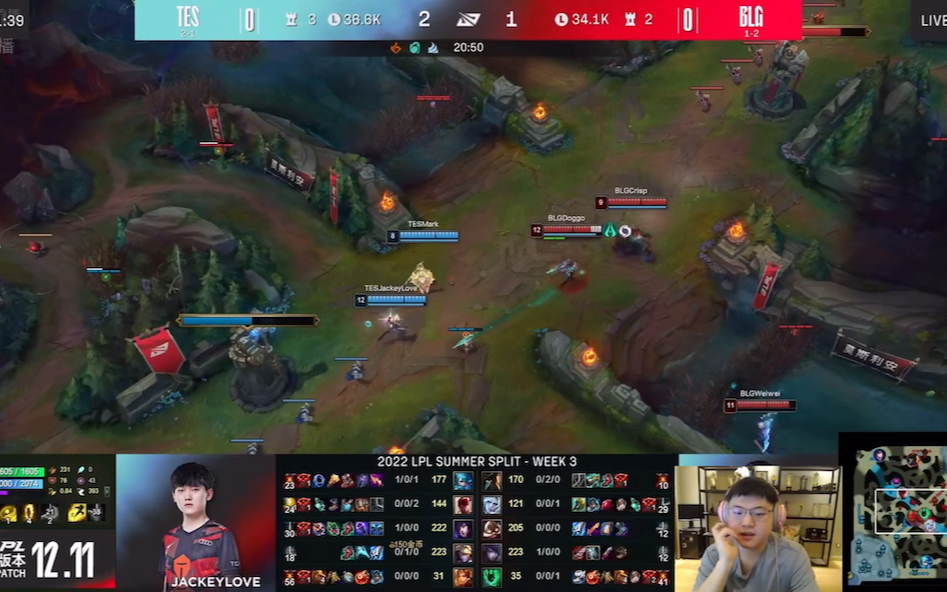 Uzi解说 TES vs BLG Uzi:哎这什么意思啊,不对了吧!