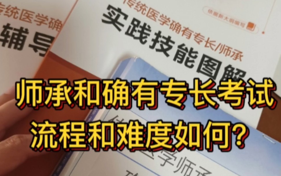 中医师承和确有专长考试流程和难度?