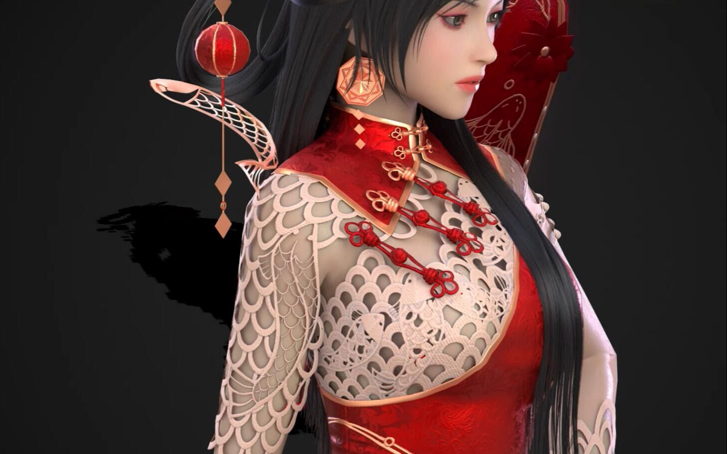 【CG级别】用3D做一个古装小姐姐