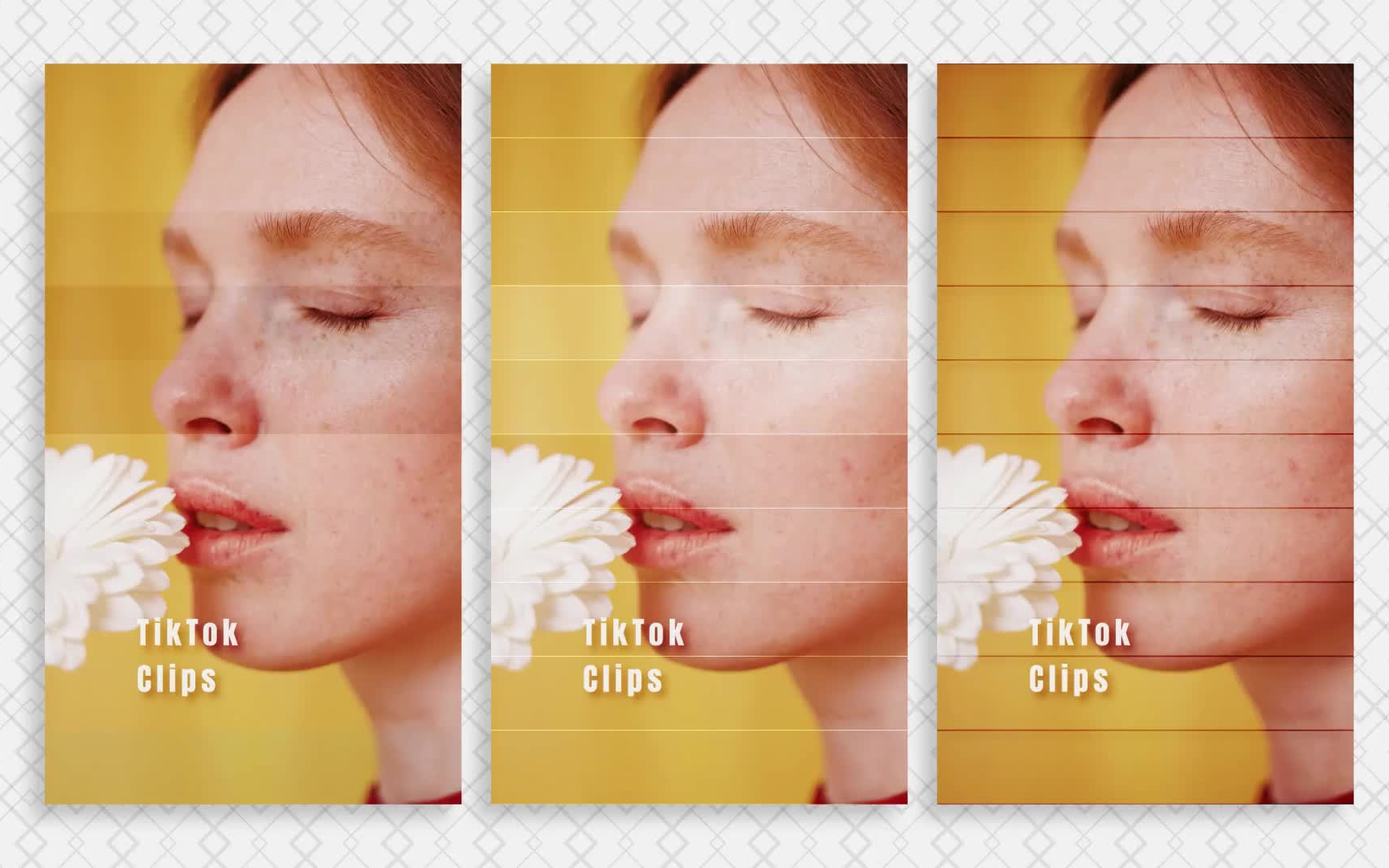 AE模板-网格碎片效果的竖屏垂直分辨率开屏广告动态封面排版海报...