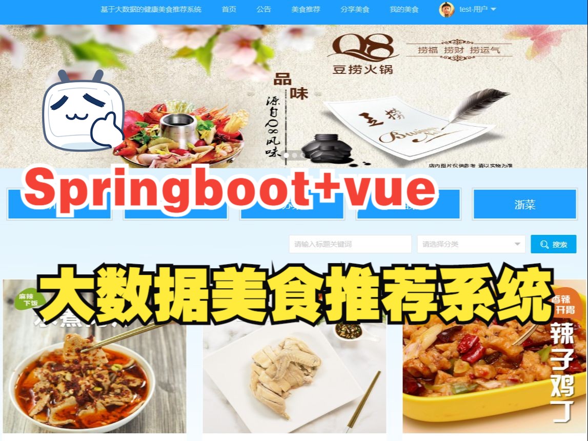 基于大数据的健康美食推荐系统,基于Haddop的美食推荐系统,基于...