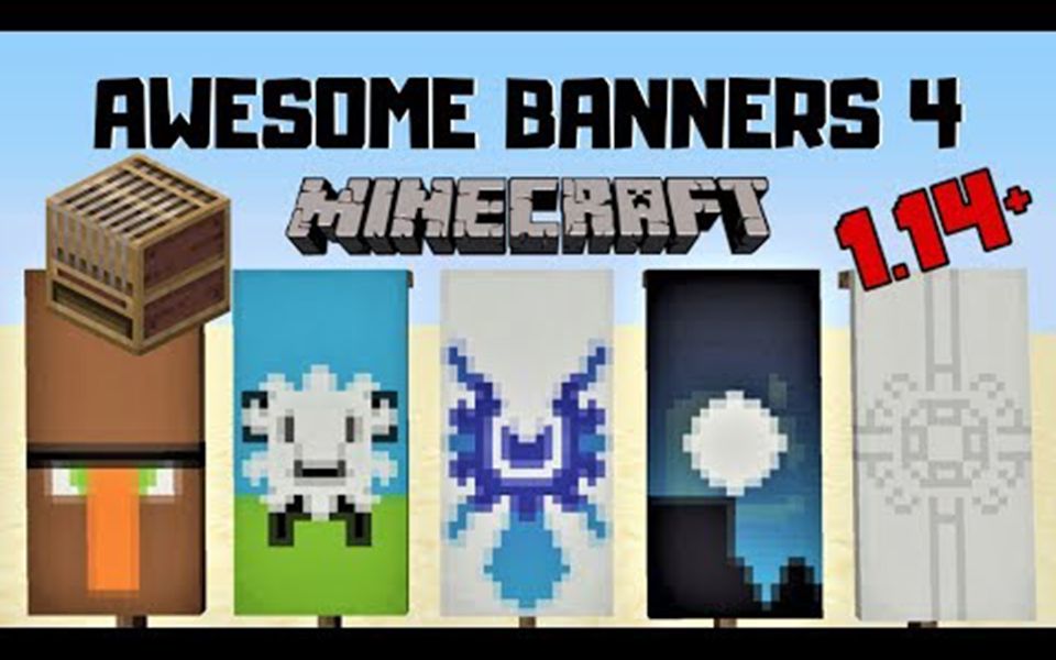 【MindyTV】minecraft我的世界 五种好看的旗帜制作方法11