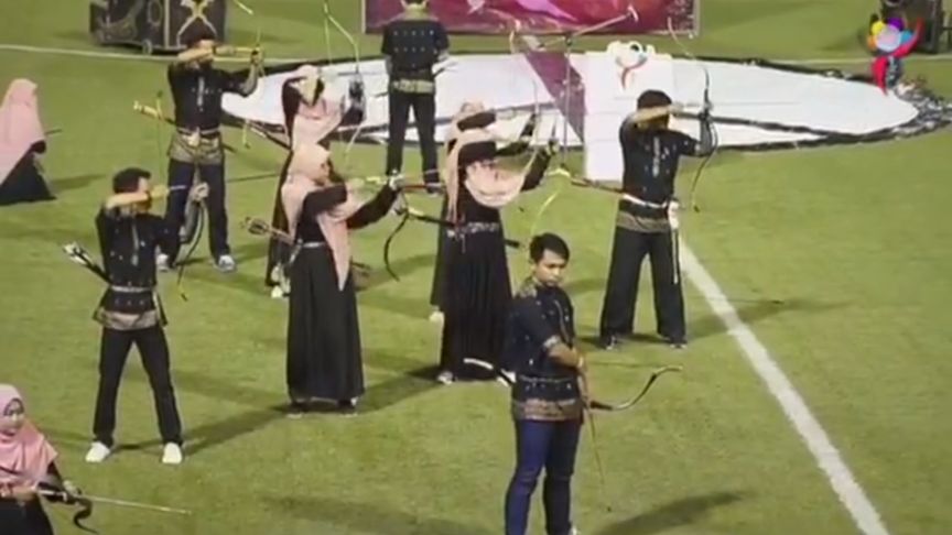 #传统文化#传统射箭表演