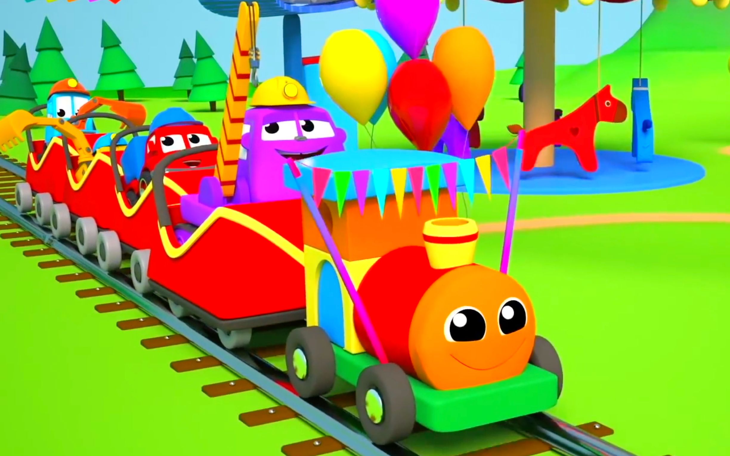 幼儿启蒙动画 挖掘机动画 儿童挖掘机视频大全 工程车动画片大全