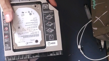 戴尔灵越1464老电脑光驱位加机械硬盘