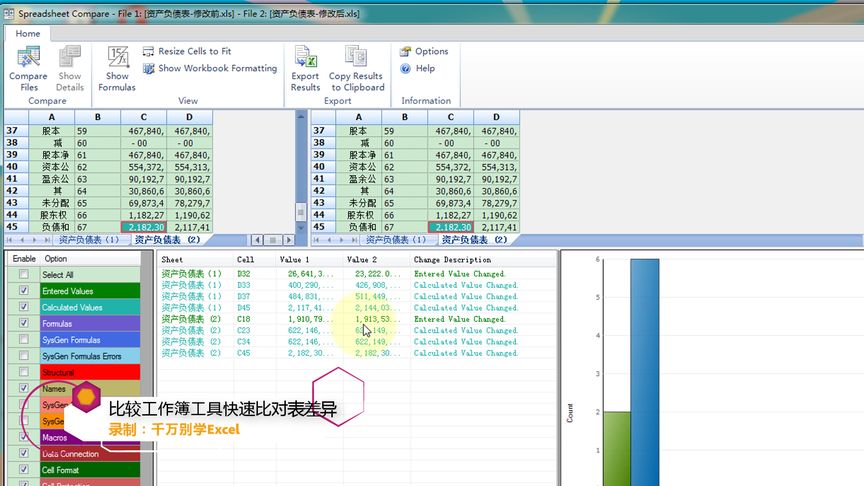 你还在手工比对两个Excel表吗?用office自带工具一键找出差异!