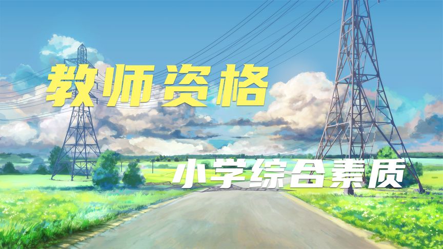 教师资格考试 小学综合素质 小学教资 科目一 1-前言(一)