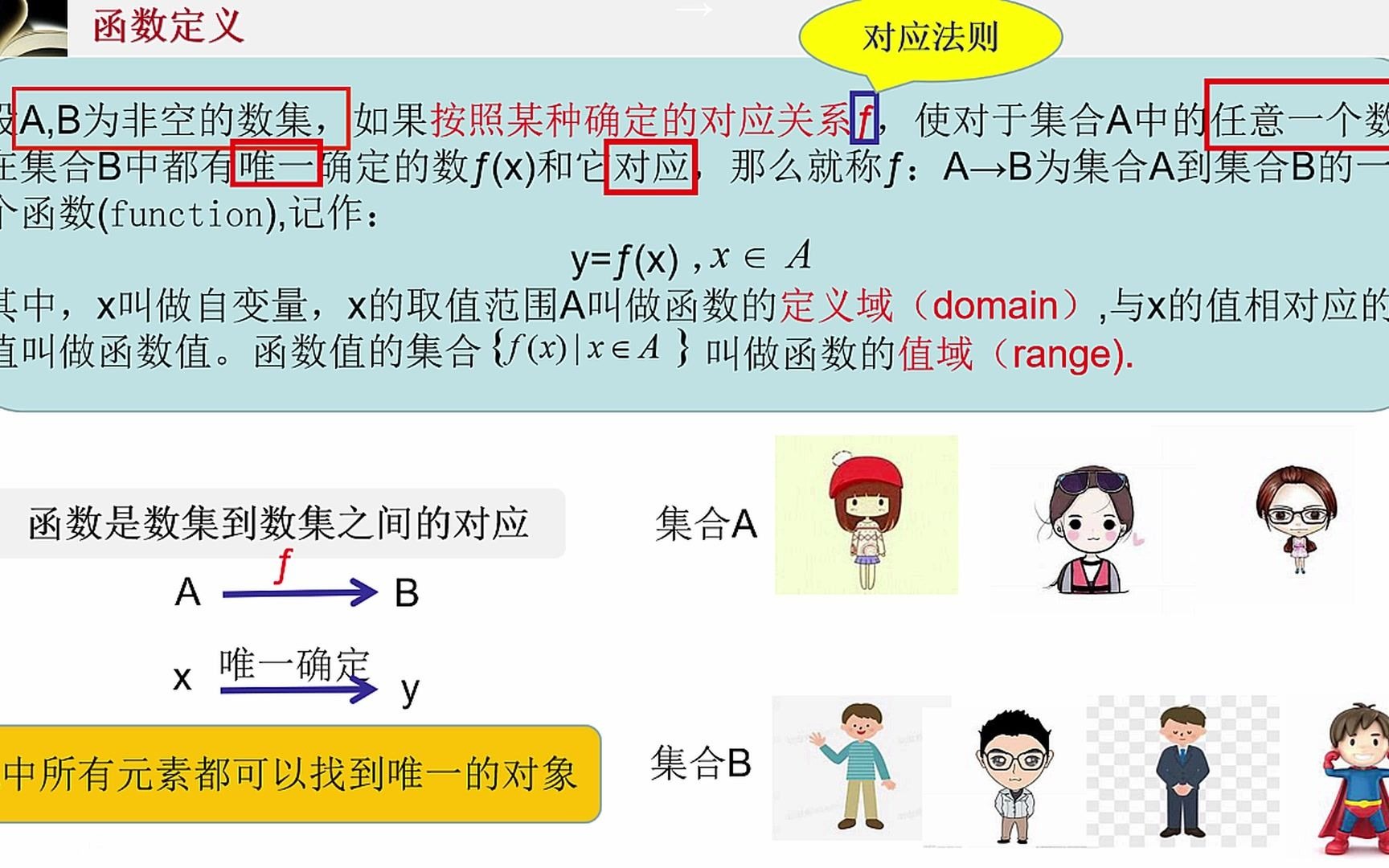 微课 函数的概念 1