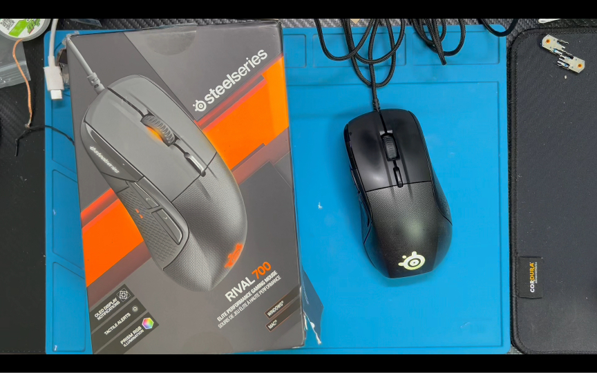 赛睿rival700鼠标拆解微动更换视频 鼠标拆解很难,新手小伙伴慎重。