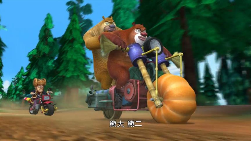 经典儿童搞笑动画片,摩托飞车