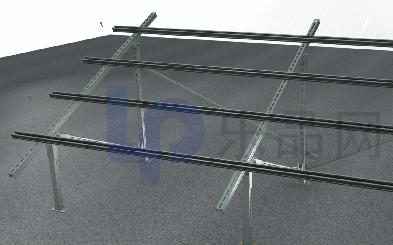 C型钢-光伏支架安装 乐品网络专业生产制造 机柜 走线架 网格桥架 ...