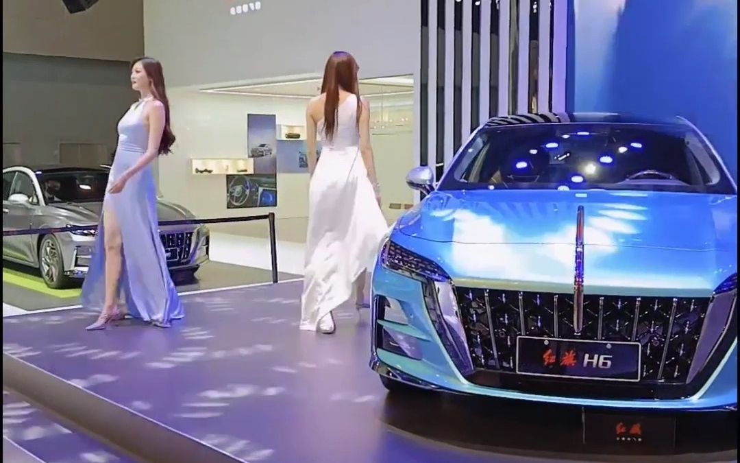 2022广州国际车展来了 车模小姐姐也来了(六十八) #一汽红旗 #红旗汽车
