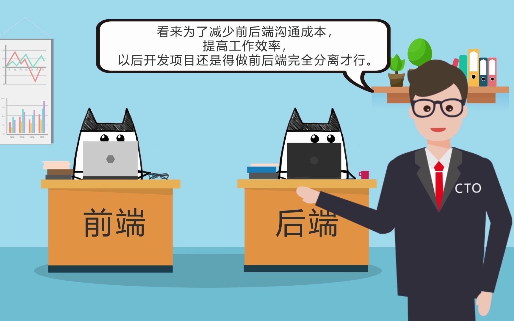 简单动画小视频一分钟带你了解什么是前端后端~利用碎片时间Get小...