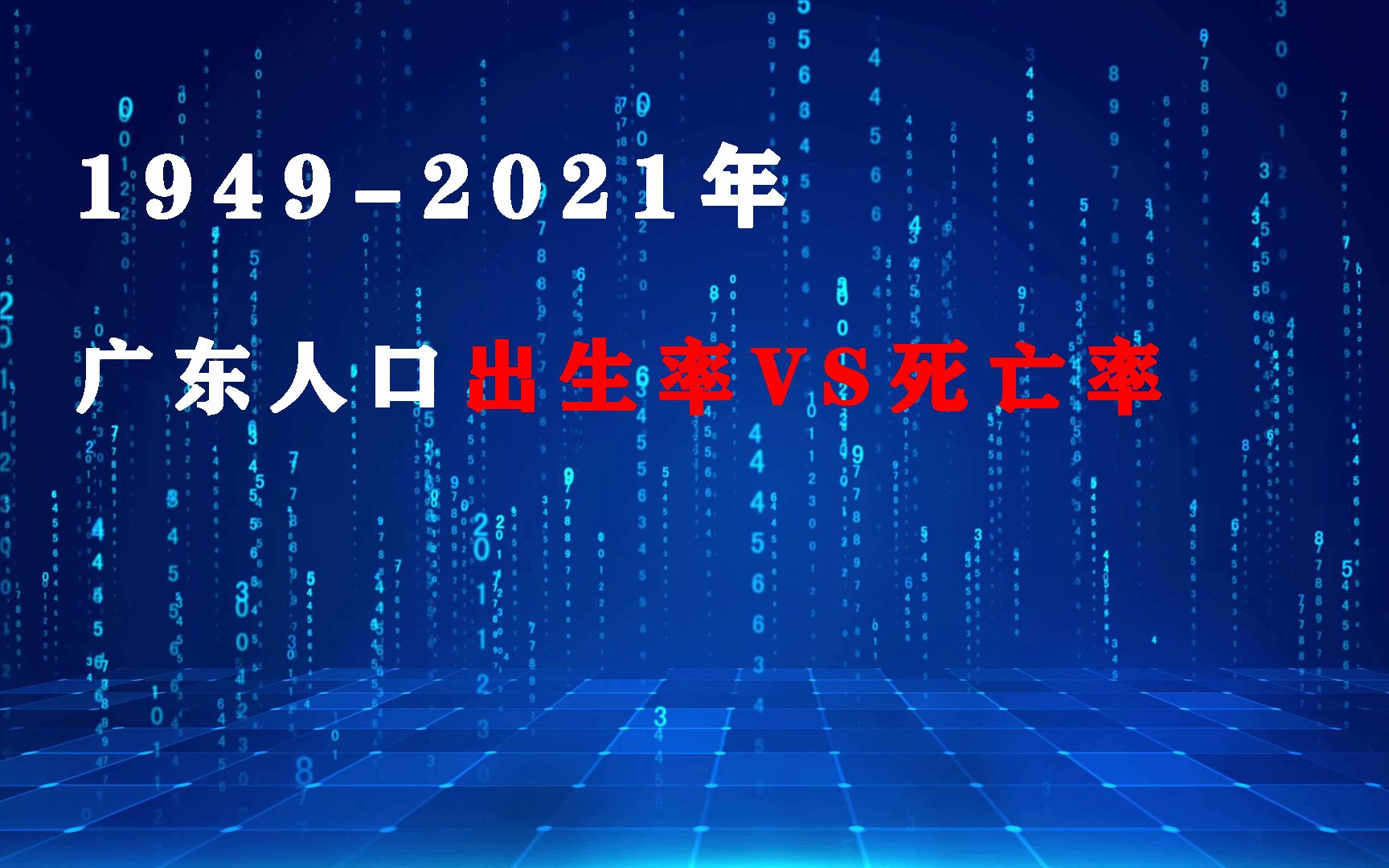 第139集|1949-2021年广东人口出生率VS死亡率