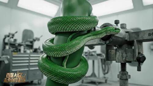 假肢小腿缠绕青筋喷漆房见活蛇,技师拿模型吓后退!