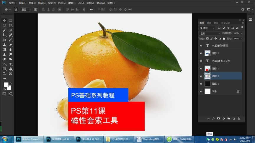 PS基础教程磁性套索工具的使用