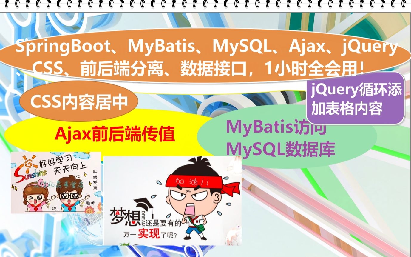 Springboot整合MyBatis通过ajax查询MySQL数据库数据