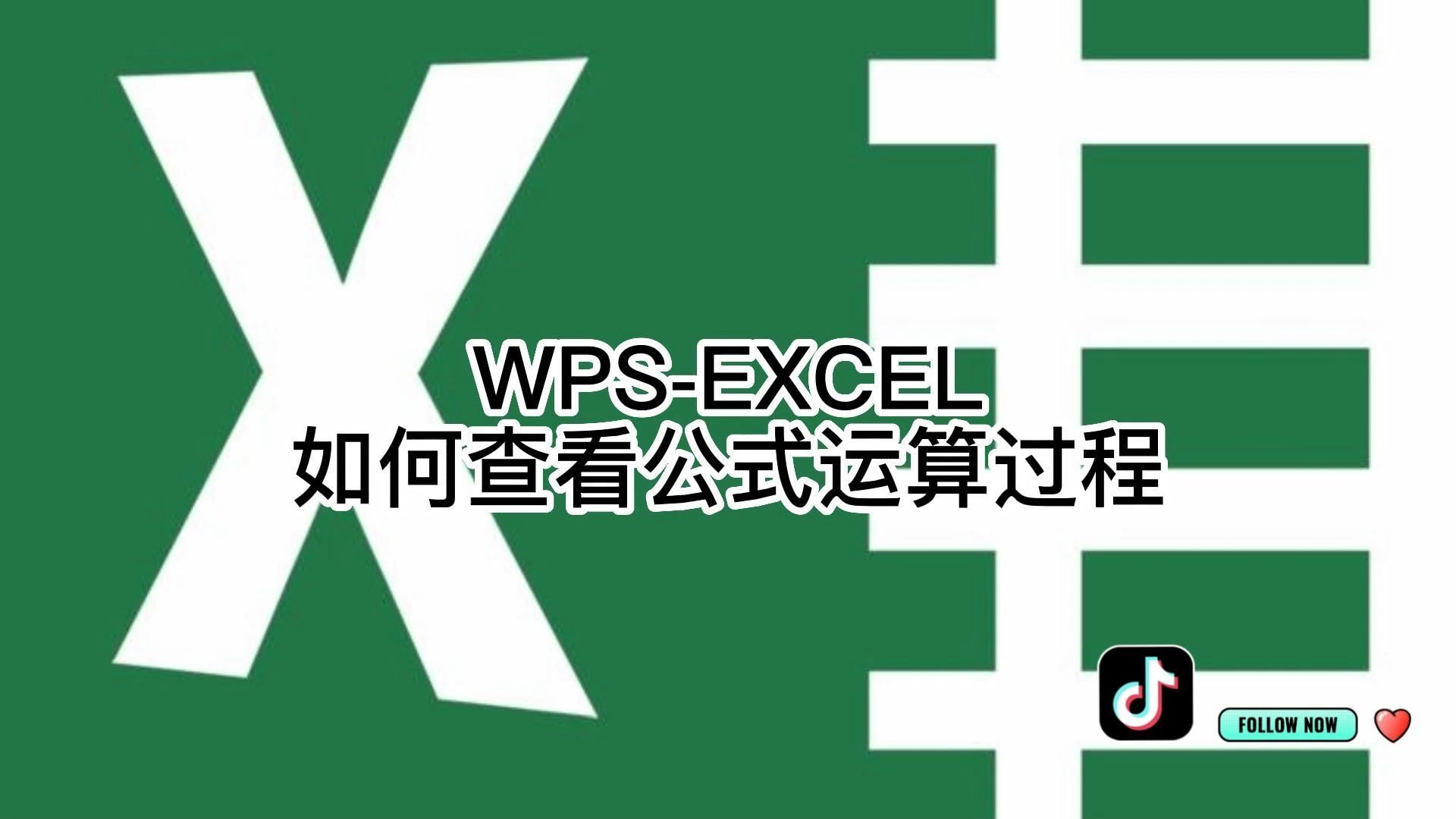 WPS-EXCEL如何查看公式运算过程