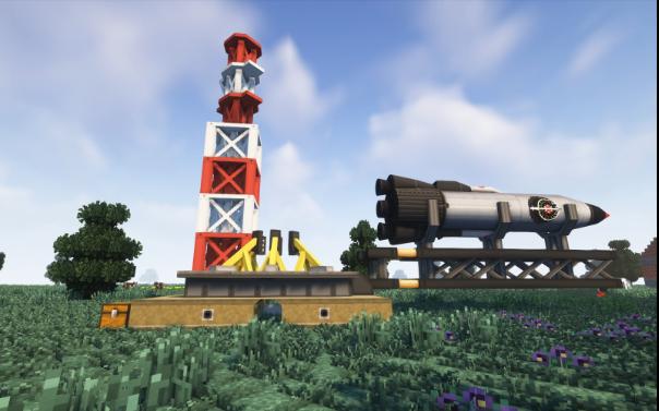 我的世界HBM核科技4879版本新增内容的部分展示,更精美的发射动画...