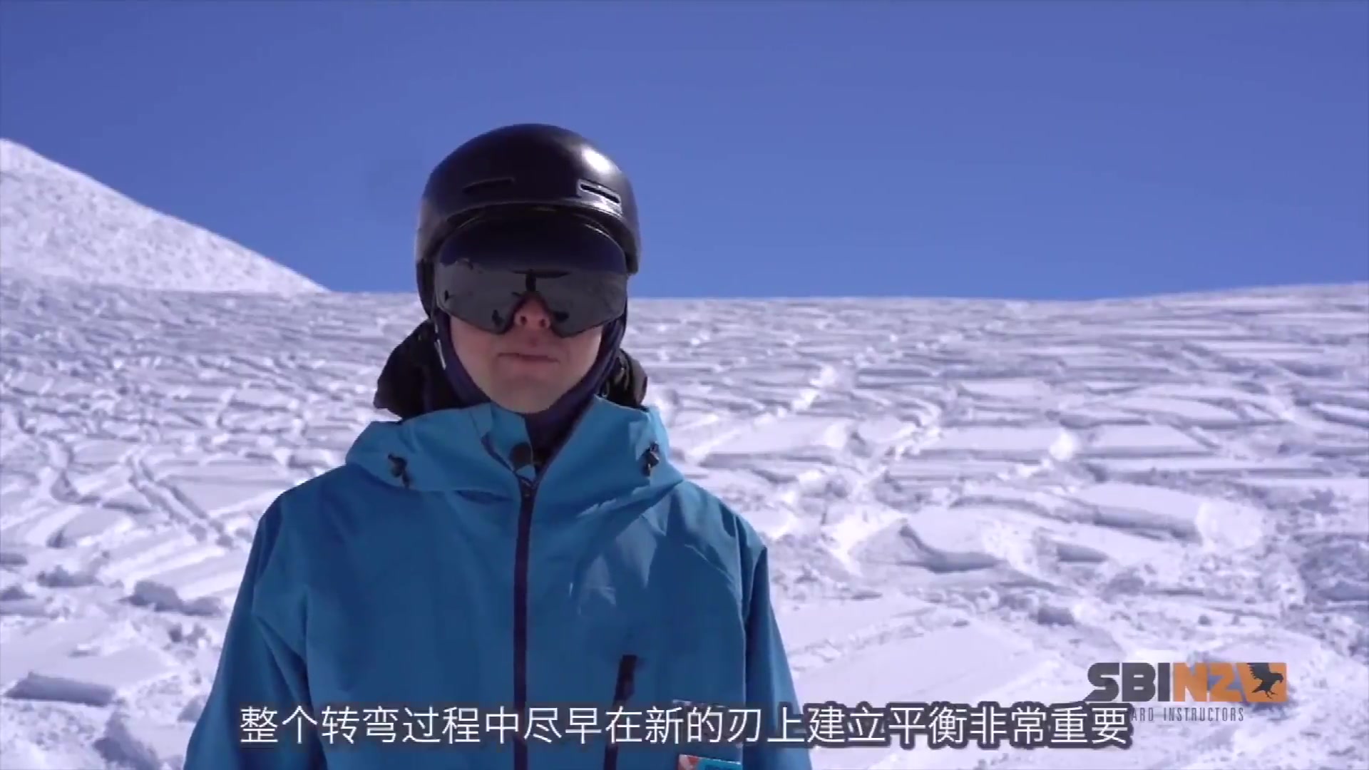 ...新西兰SBINZ滑雪指导员 CardronaITC4 转向角度 单板滑雪教学视频