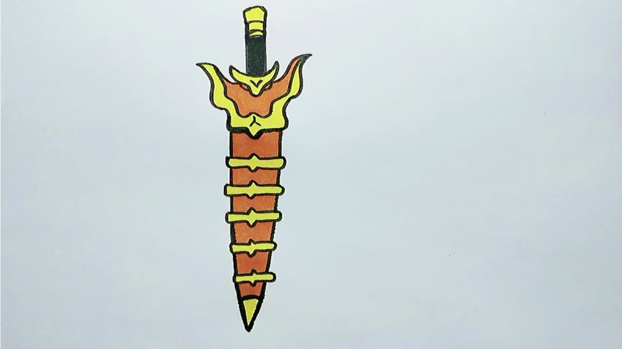 创意简笔画:王者荣耀之曹操的武器,有认识的吗?【我要上热门】