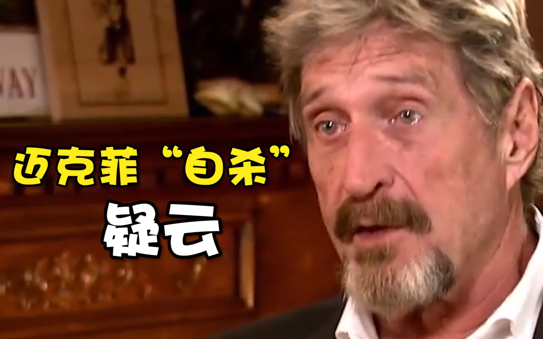 杀毒软件之父“自杀”成疑:如果我像爱泼斯坦那样上吊,那不是我的错