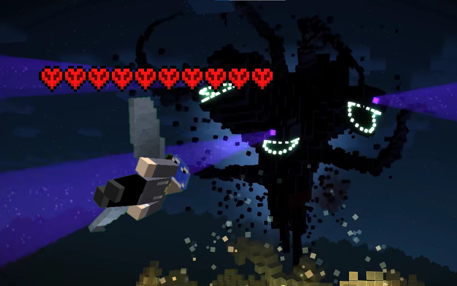 [精剪版]永恒不再!极限禁存档凋灵风暴空战追杀挑战!(打龙,鞘翅空战,禁...