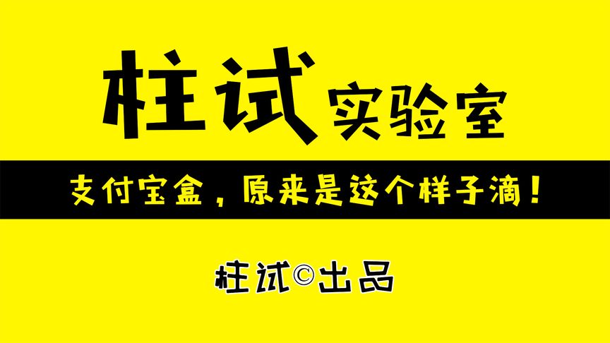 「柱试实验室」支付宝盒M1,是这样样子滴!