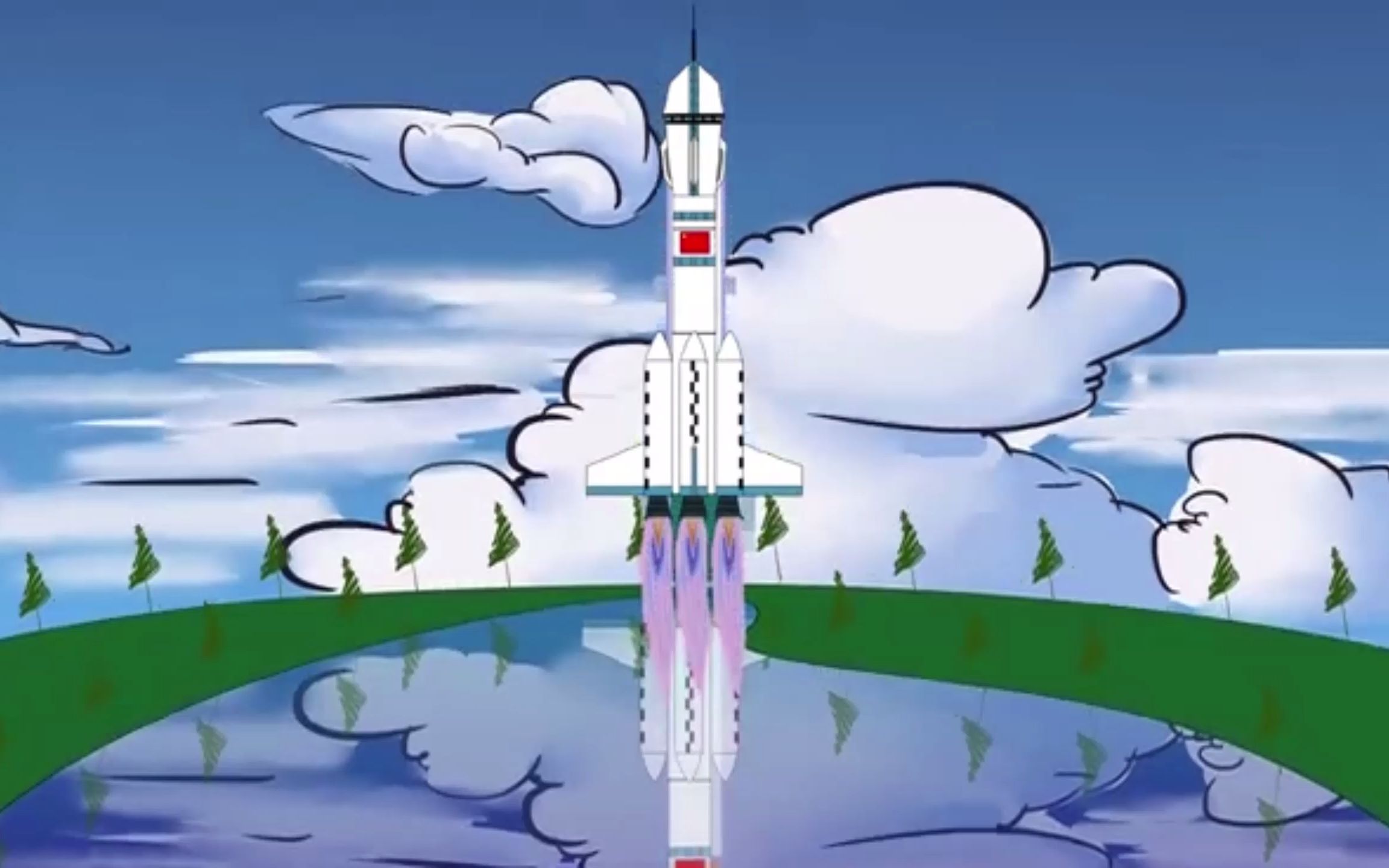 【学生优秀作品展】MG动画公益广告:中国载人航天已全面进入空间站...