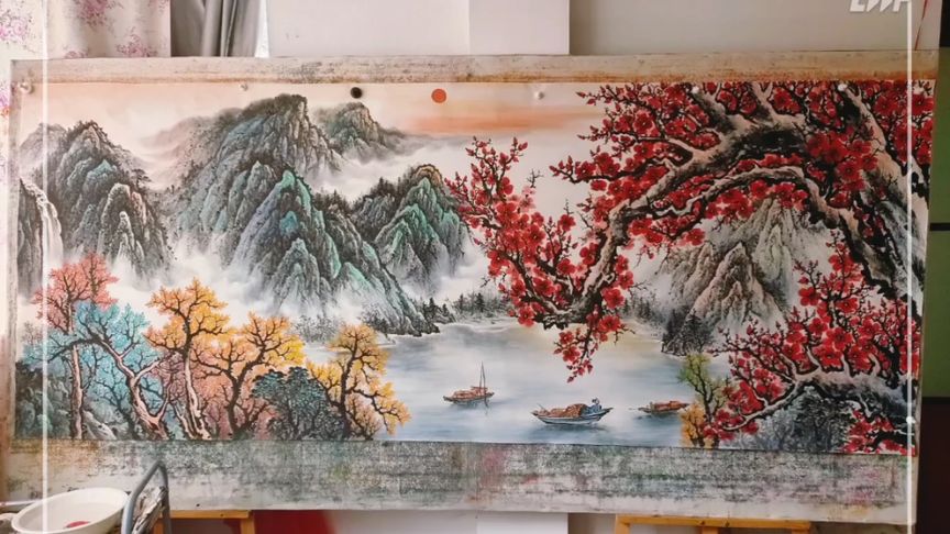 我家洗砚池边树,朵朵花开淡墨痕。