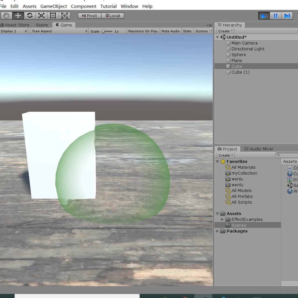 unity3d 水波能量罩