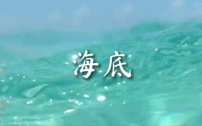 海底 - 一支榴莲『散落的月光穿过了云躲着人群』