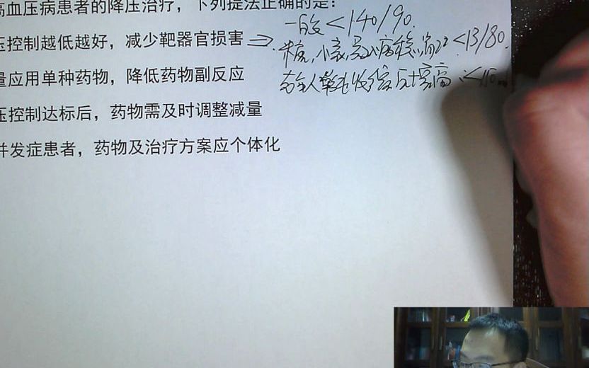 【考研西综每日一题】一道题搞定降压药物应用基本原则!