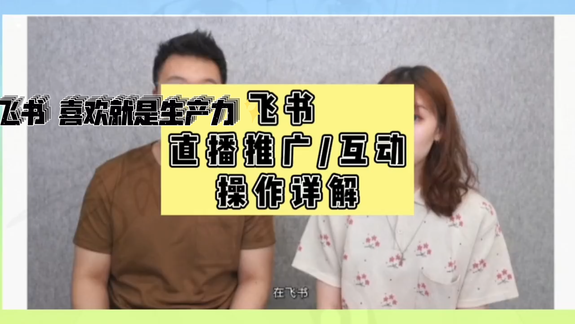 飞书 喜欢就是生产力:使用飞书视频会议进行可推广多个平台同时进行