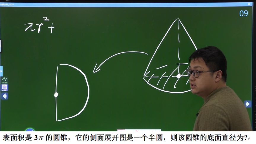 【圆锥展开】圆锥展开重要特点:底面周长等于展开扇形弧长