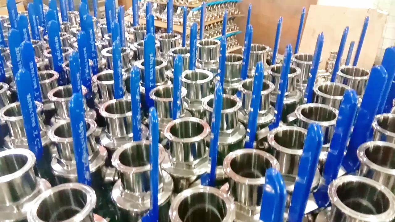 厂家生产,卫生不锈钢食品级快装球阀卡箍连接两片式阀门
