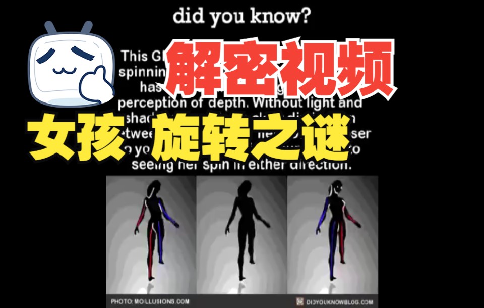 人体旋转之谜 顺时针,逆时针?