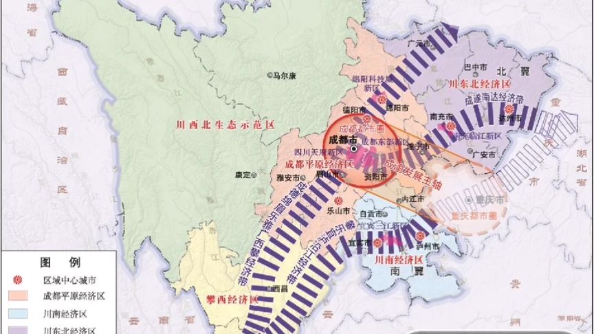 四川省十四五规划重点部分(一干多支布局、铁路、高速、机场)