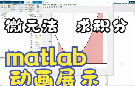 计算物理-matlab 微元法求积分动画演示