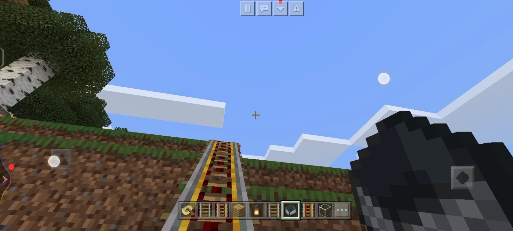 第一次用mc做过山车!