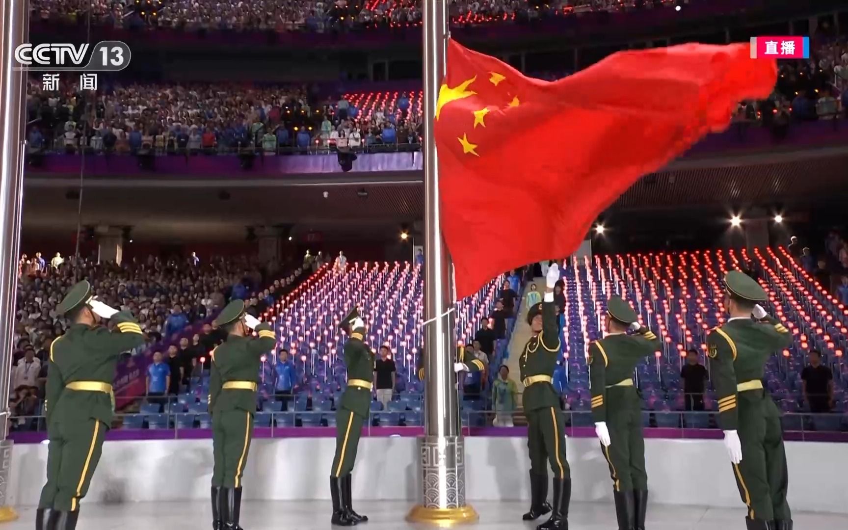 独家视频丨杭州亚运会开幕式升国旗,奏唱国歌!