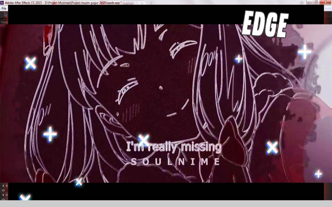 【AMV教程/工程文件分享#3】边缘提取效果(Edge)
