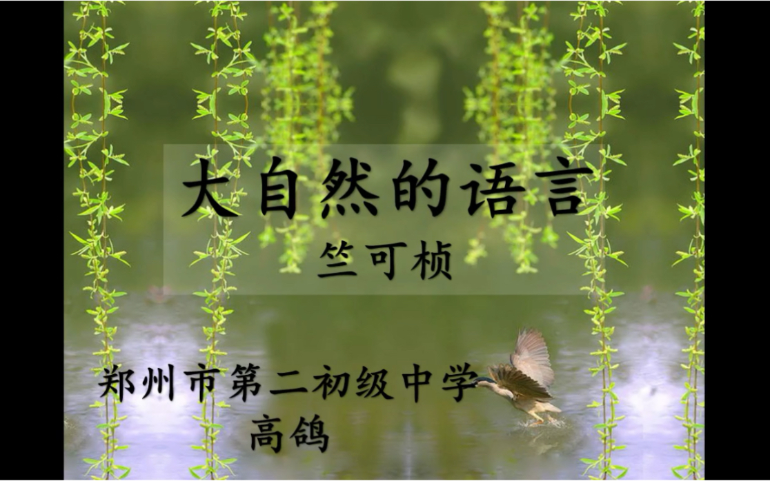 高老师讲语文 《大自然的语言》