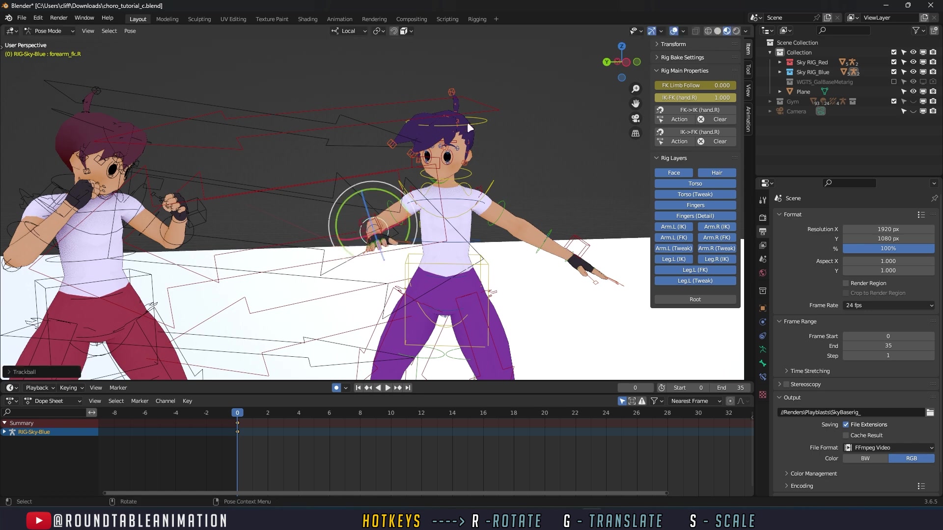 适合初学者的blender打斗动画教程(完结)