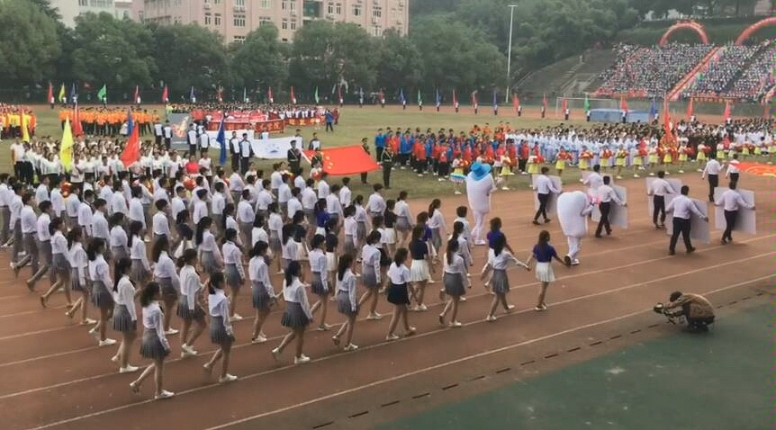九江学院临床医学院运动会方阵表演